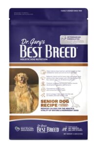 best breed senior dog diet (reduced calorie) made in usa [natural dry dog food] - 4lbs.