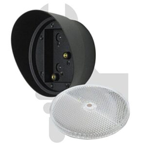 seco-larm round reflector, garage door opener reflector & hood, factor 3000x replacement photocell safety beam reflector