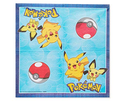 American Greetings Pokemon Party Supplies, Paper Lunch Napkins (48-Count)