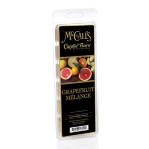 mccall's candle bars | grapefruit mélange | highly scented & long lasting | premium wax & fragrance | made in the usa | 5.5 oz