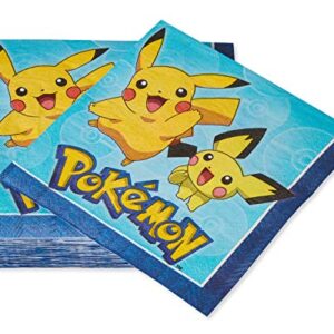 American Greetings Pokemon Party Supplies, Paper Lunch Napkins (48-Count)