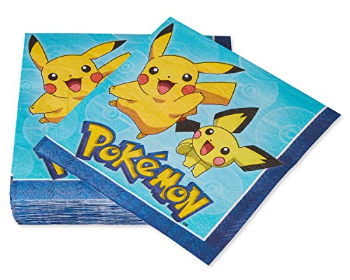 American Greetings Pokemon Party Supplies, Paper Lunch Napkins (48-Count)