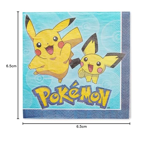 American Greetings Pokemon Party Supplies, Paper Lunch Napkins (48-Count)