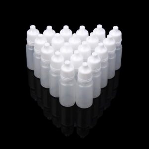 us 50pcs 30ml empty plastic squeezable dropper bottles eye liquid dropper sample