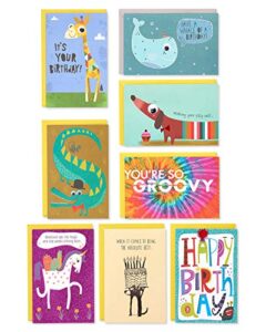 american greetings premium birthday cards, kid-friendly designs (8-count)