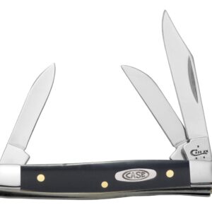 Case WR XX Pocket Knife Black Synthetic Small Stockman Item #22512 - (2333 SS) - Length Closed: 2 5/8 Inches