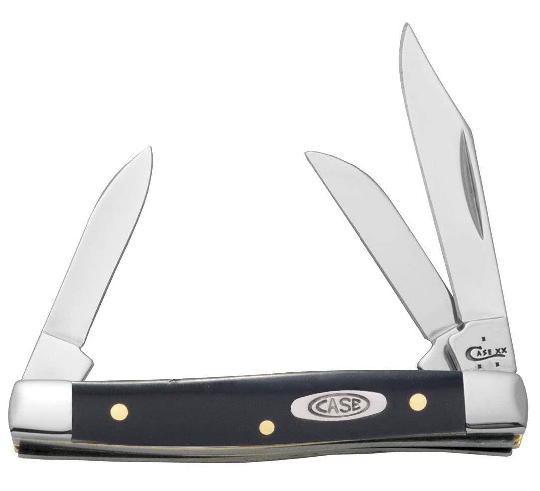 Case WR XX Pocket Knife Black Synthetic Small Stockman Item #22512 - (2333 SS) - Length Closed: 2 5/8 Inches