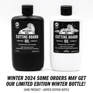 WALRUS OIL - Cutting Board Oil and Wood Butcher Block Oil, 8 oz Bottle, FDA Food-Contact Safe