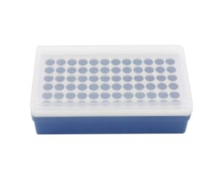 plastic rack for micro centrifuge tubes (0.5ml to 1.5ml), freezer storage, 72 positions