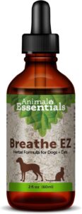 animal essentials breathe ez for dogs & cats - pet respiratory support supplement, clear & easy breathing, healthy respiration, herbal formula - 2 fl oz