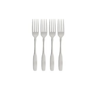 oneida paul revere fine flatware dinner forks, set of 4 , 18/10 stainless steel, silverware set, dishwasher safe