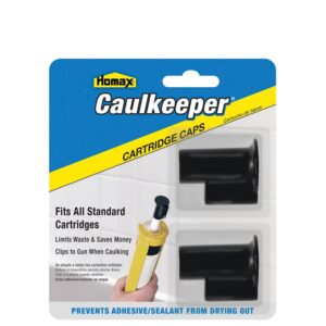 homax 71773000658 caulkeeper 2 piece caulk caps, black