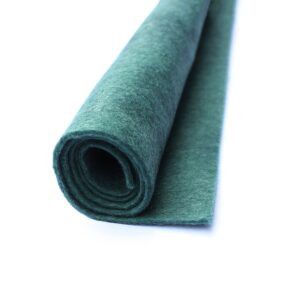 babbling brook - deep blue green - wool felt oversized sheet - 35% wool blend - 1 12x18 inch sheet