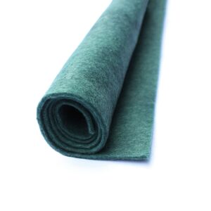 Babbling Brook - Deep Blue Green - Wool Felt Oversized Sheet - 35% Wool Blend - 1 12x18 inch Sheet