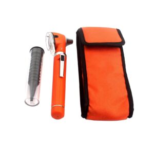 odontomed2011 led pocket mini otoscope set orange color odm