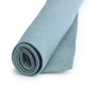 storm clouds - grey-blue - wool felt oversized sheet - 35% wool blend - 1 12x18 inch sheet