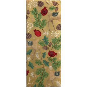 Jillson Roberts 20" x 30" Printed Christmas Gift Tissue Gift Wrapping Supplies, Endeering Forest, 24 Folded Sheets