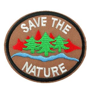 U-Sky Sew or Iron on Patches, Forest Park Ranger Iron Patches for Jackets, Explore Outdoors Save The Nature Embroidery Patches for Backpacks, Adventure Patches for Jeans, 3pcs Different Design Pack