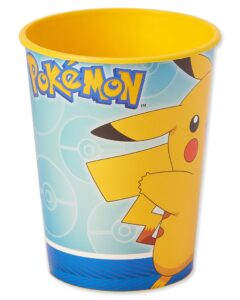 american greetings pokemon party supplies, 16 oz reusable plastic cups (12-count)