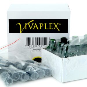 Vivaplex, 12, Green, 1 oz Glass Bottles, with Black Fine Mist Sprayers