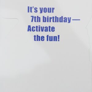 Transformers - Happy 7th Birthday Greeting Card"Activate the Fun" - Seven Seventh 7