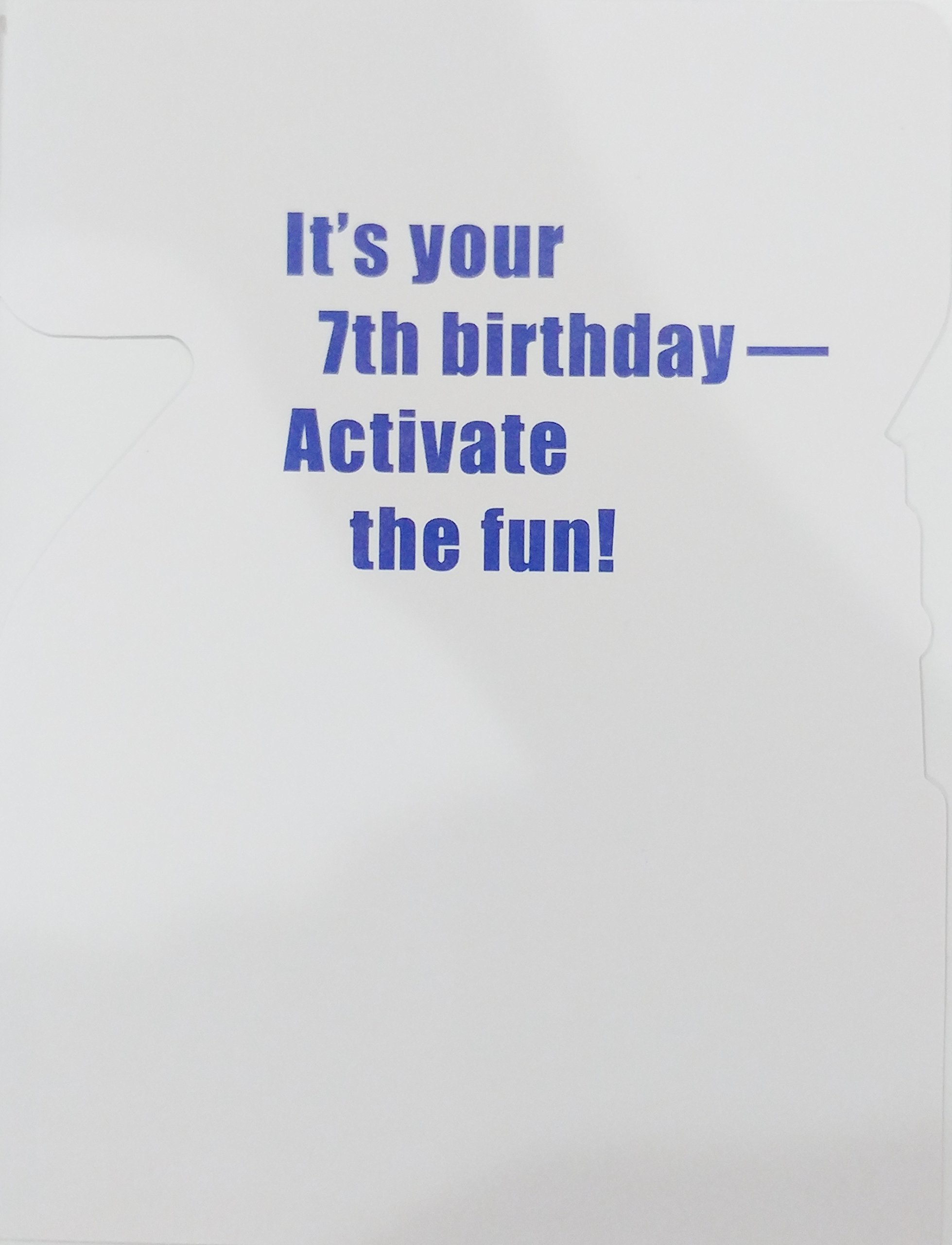 Transformers - Happy 7th Birthday Greeting Card"Activate the Fun" - Seven Seventh 7