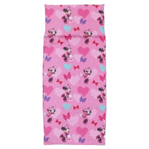 disney minnie mouse preschool nap mat sheet, pink