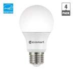 EcoSmart 40W Equivalent Daylight A19 Energy Star + Dimmable LED Light Bulb (4-Pack)