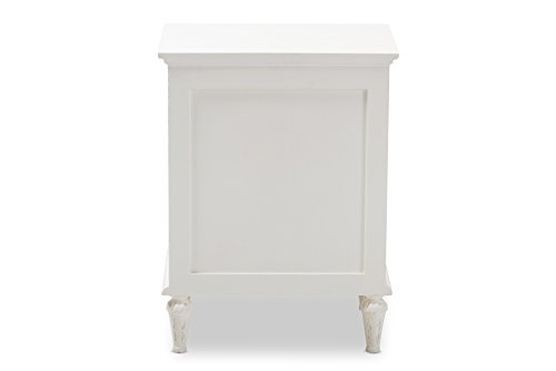 Baxton Studio 3-Drawer, White Wash