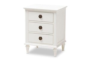 baxton studio 3-drawer, white wash