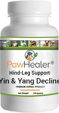 Hind Leg Weakness: Yin & Yang Decline - 100 Grams-Herbal Powder-Dogs & Pets - Supports Dogs with Arthritis & Muscle Mass Loss