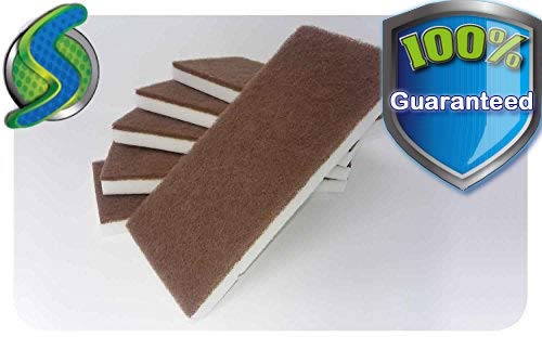 INSTANT ERASE Sponge Mop Floor Cleaning Pads 4.5" x 10" (60 Pack) - Doodlebug Cleaning Pad - Floor - Tile - Grout - Tough Jobs