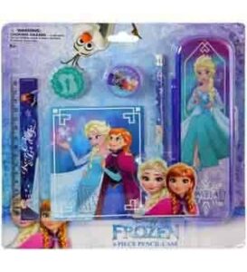 disney frozen 6 pcs pencil case set