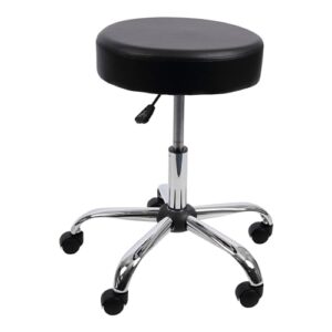 alera aleus4716 19.69 in. to 24.80 in. seat height height adjustable backless lab stool - black