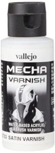 vallejo mecha satin varnish 60ml painting accessories