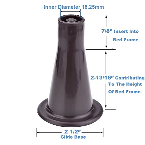 Plastic Bed Frame Feet That Replace Your Wheels. Replace Wheels on Bed Frame with These Replacement Feet to Keep Your Bed Stationary and Protect Floor. Set of 4 Bed Frame Feet Replacements