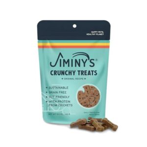 jiminy's original cricket cookie dog treat, hypoallergenic, 5oz, peanut butter & pumpkin (pack of 1)