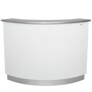 LED Illuminated Curved Reception Desk Reception Area Counter Janus Round