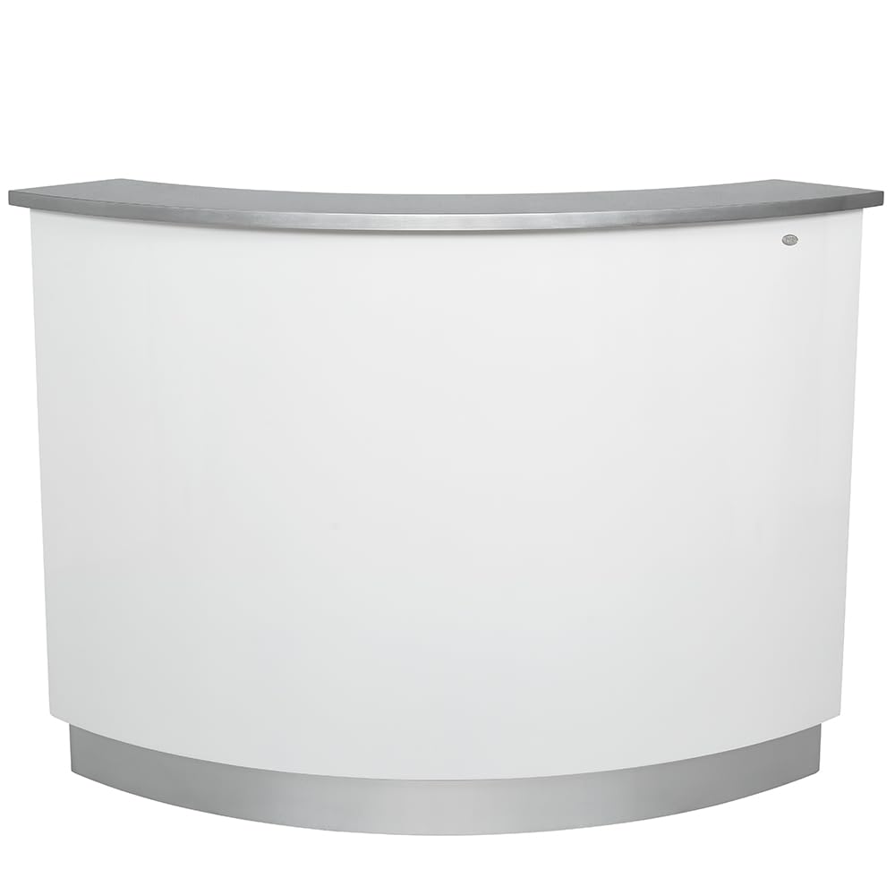 LED Illuminated Curved Reception Desk Reception Area Counter Janus Round