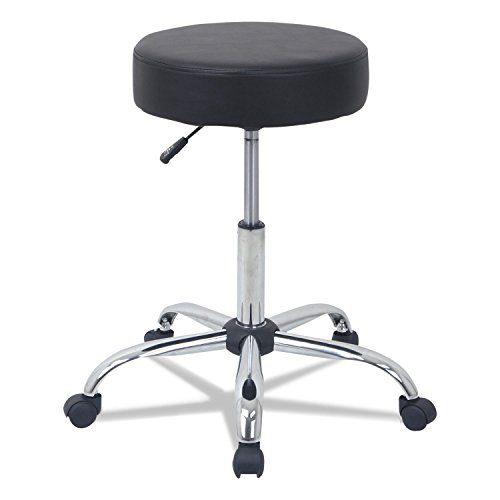 Alera ALEUS4716 19.69 in. to 24.80 in. Seat Height Height Adjustable Backless Lab Stool - Black