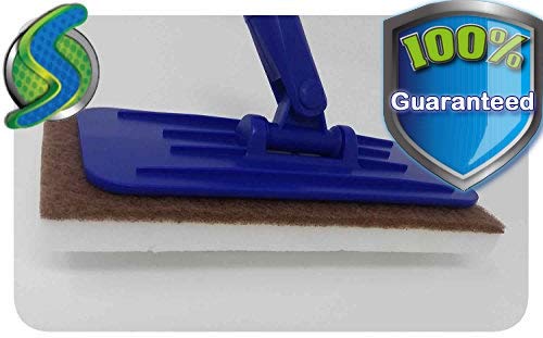 INSTANT ERASE Sponge Mop Floor Cleaning Pads 4.5" x 10" (60 Pack) - Doodlebug Cleaning Pad - Floor - Tile - Grout - Tough Jobs