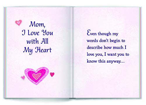 Blue Mountain Arts Little Keepsake Book "I Love You, Mom" 4 x 3 in. Sentimental Pocket-Sized Gift Book Perfect for Mother's Day, Christmas, Birthday, or as a "Just Because" Present for Her