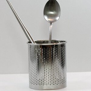 Stainless Steel Cutlery Utensil Holder (Small Oval) Chopsticks Holder for Dishwasher