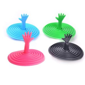 archi rubber palm-shaped sink bathtub drain plug stopper random color