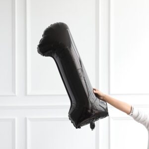 40inch Jumbo Black 18 Number Balloons for 18th Birthday Party Decoration Men Women 18 Years Old Birthday Party Supplies use Them as Props for Photos (Black 18)