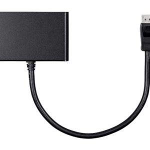 Monoprice DisplayPort 1.2 to DisplayPort Multi-Stream Transport (MST) Hub - 2-Port, DP to DP, Ideal for Digital Signage, Large Video Displays in Schools, 7.6 x 5.8 x 1.3