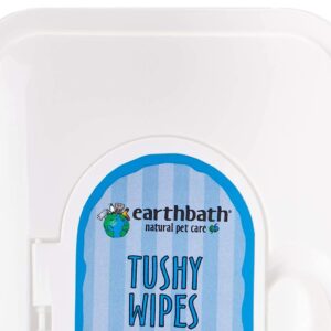 Earthbath Totally Natural Pet Care Tushy Wipes Rosemary & Chamomile 72 Wipes