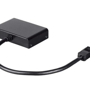 Monoprice DisplayPort 1.2 to DisplayPort Multi-Stream Transport (MST) Hub - 2-Port, DP to DP, Ideal for Digital Signage, Large Video Displays in Schools, 7.6 x 5.8 x 1.3