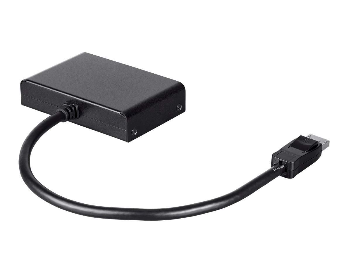 Monoprice DisplayPort 1.2 to DisplayPort Multi-Stream Transport (MST) Hub - 2-Port, DP to DP, Ideal for Digital Signage, Large Video Displays in Schools, 7.6 x 5.8 x 1.3