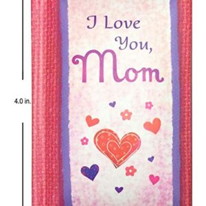 Blue Mountain Arts Little Keepsake Book "I Love You, Mom" 4 x 3 in. Sentimental Pocket-Sized Gift Book Perfect for Mother's Day, Christmas, Birthday, or as a "Just Because" Present for Her